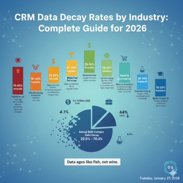 CRM Data Decay Rates by Industry: Complete Guide for 2026